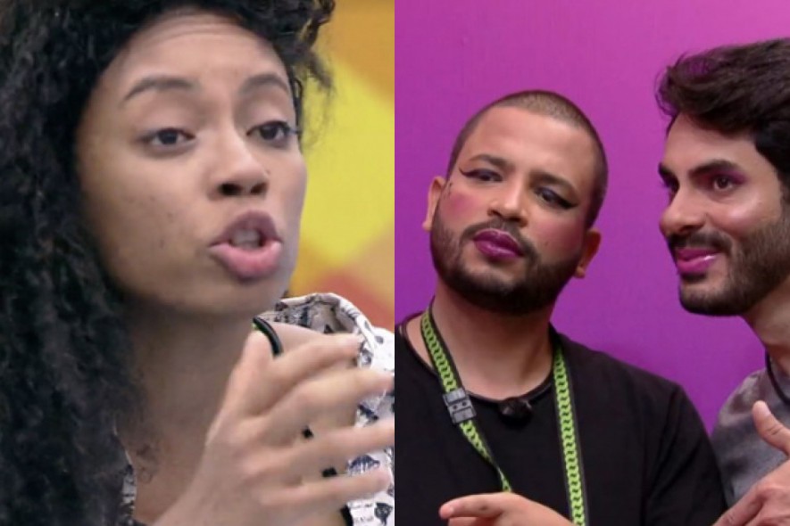BBB21: Lumena critica brincadeira de homens com maquiagem: 'Performance'