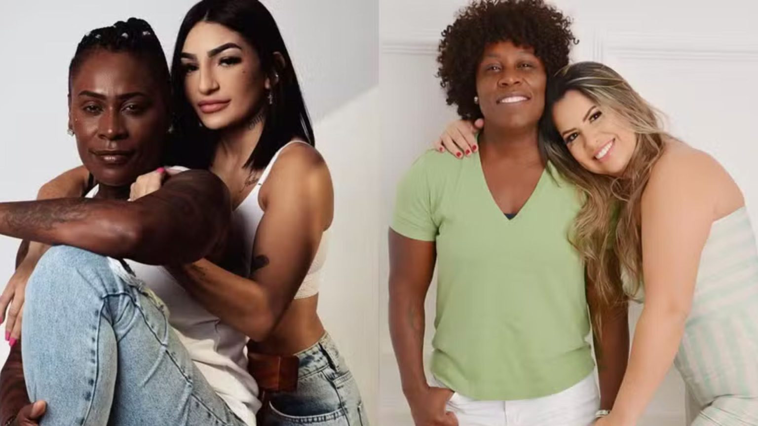 Pepê e Neném são casadas com influenciadoras gatas e tem filhos com elas
