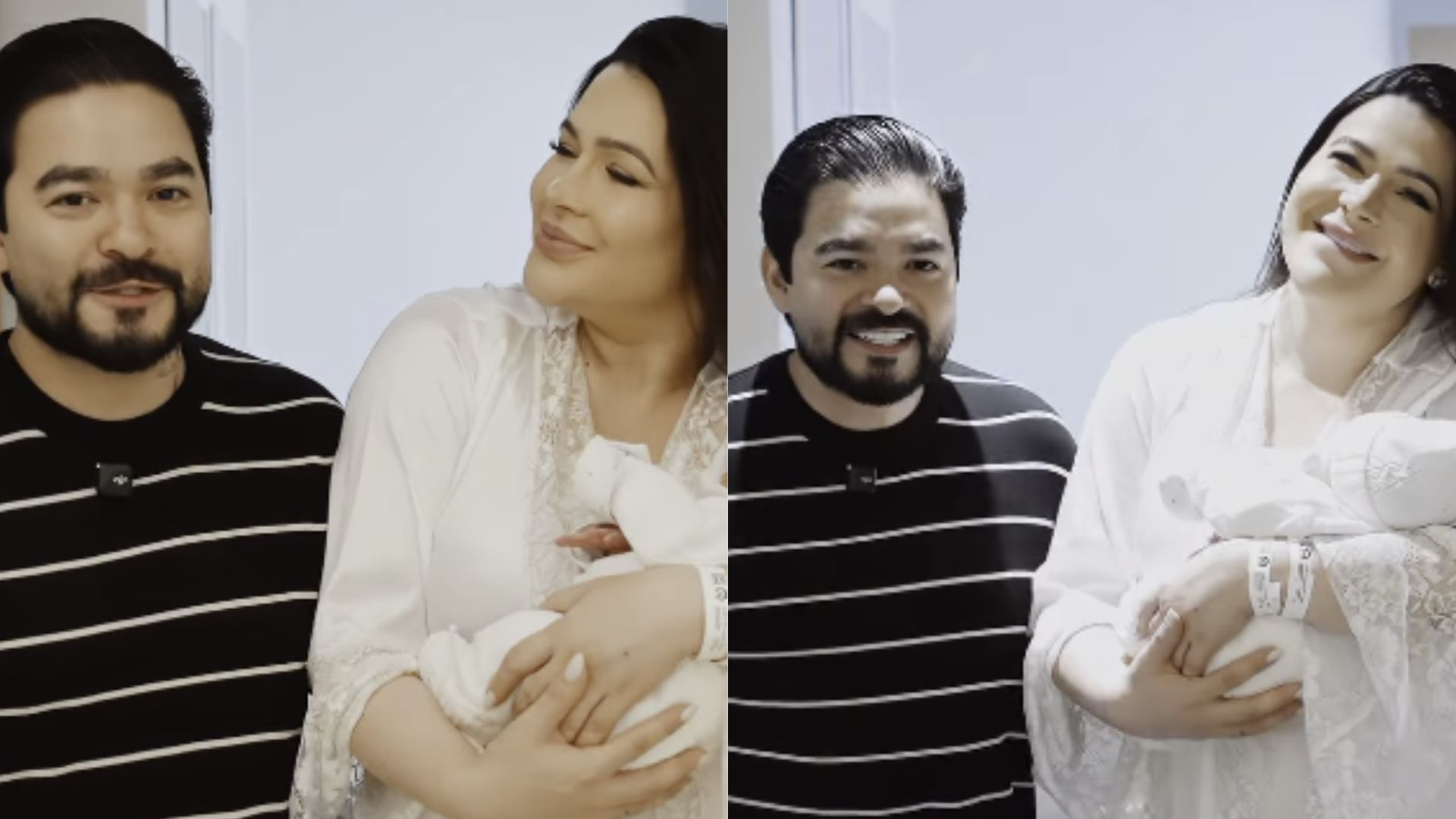Esposa de Yudi exibe primeiras fotos do filho após deixar hospital