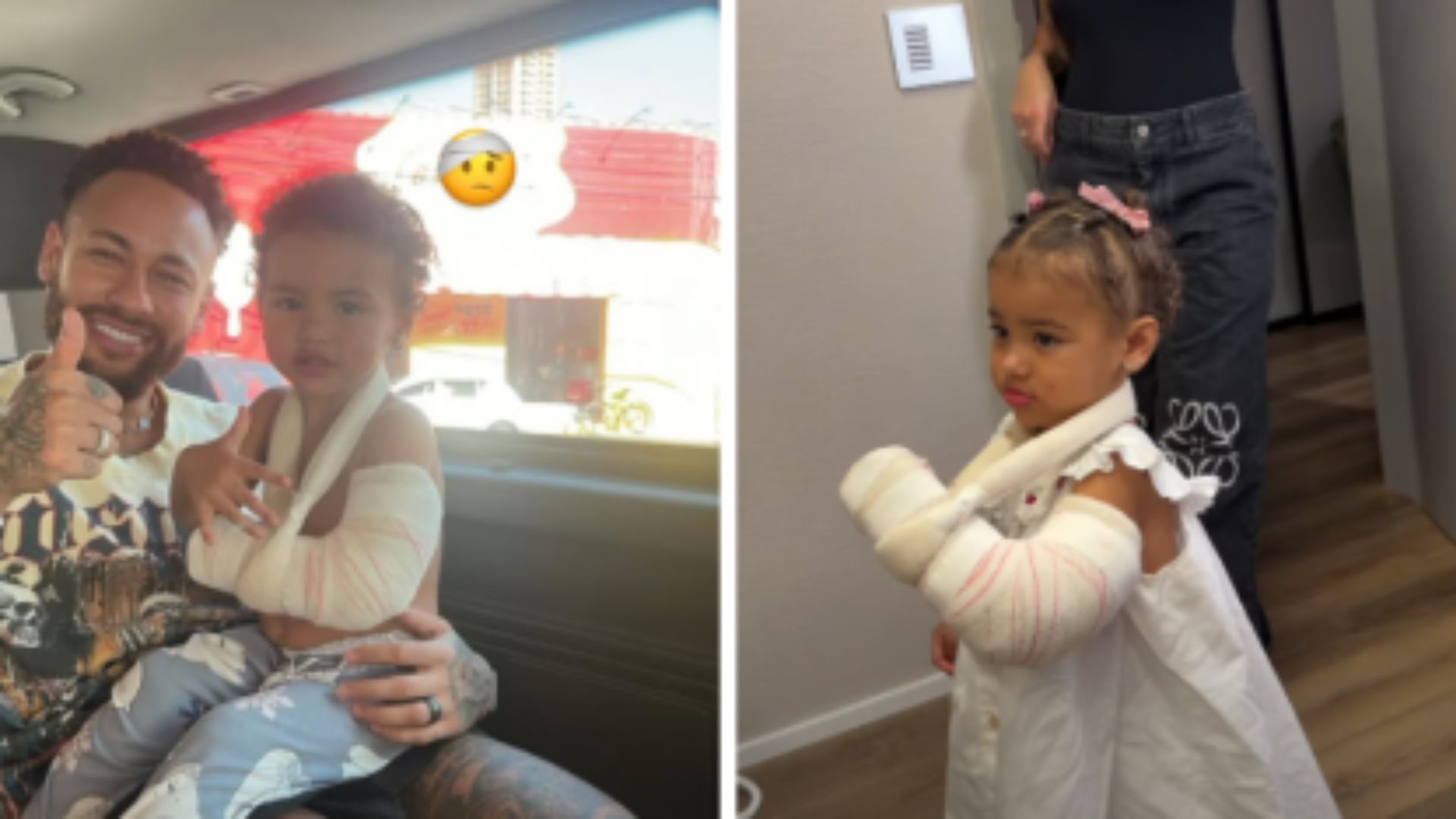 Filha de Neymar e Bruna Biancardi surge acidentada e médica alerta ...